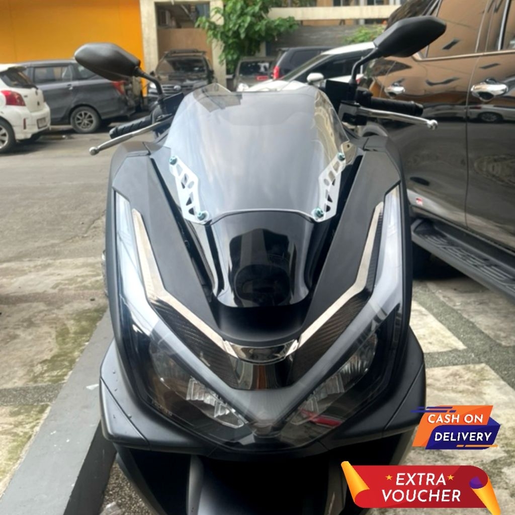 Visor Pcx 160 2025 Thailand Model+garnish Whindshield Honda PCX 160 New ...