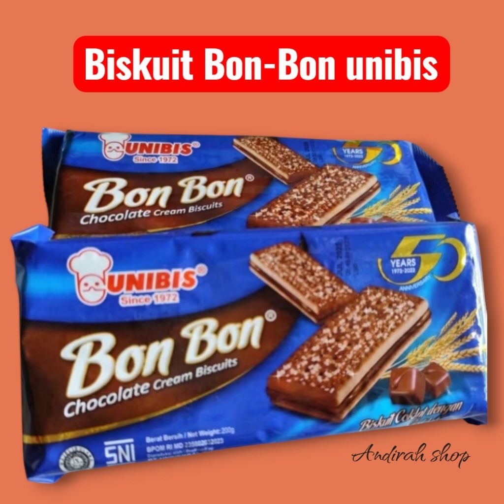 Bon-Bon Unibis chocolate cream Biscuits 200g | Shopee Philippines