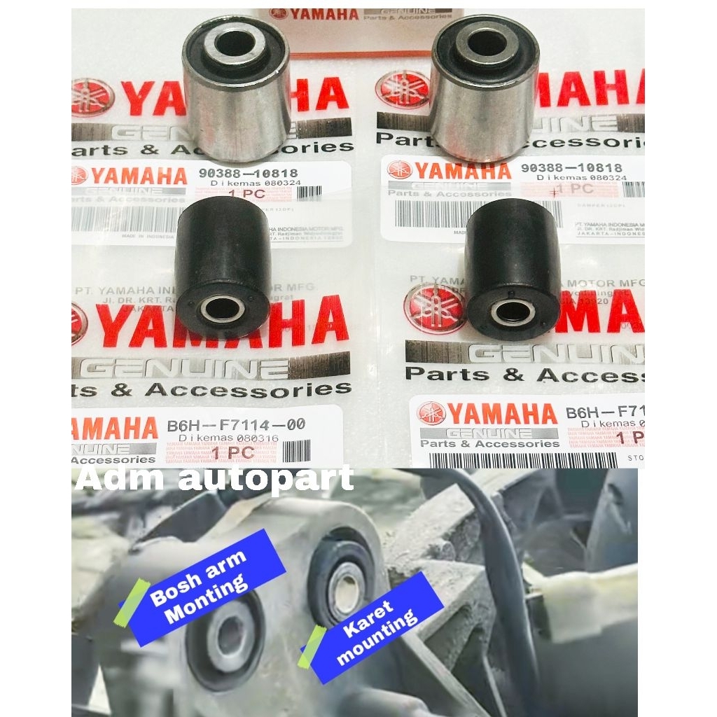 Bosh Arm Mounting 903888 2PCS + Rubber mounting B6H 2PCS Nmax 155 New ...