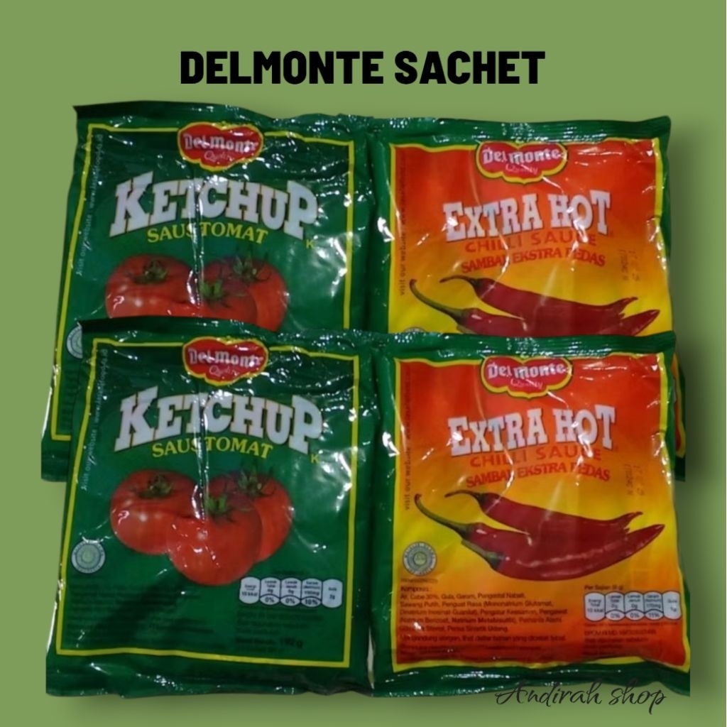 Delmonte Tomato & chili sauce sachet packaging | Shopee Philippines