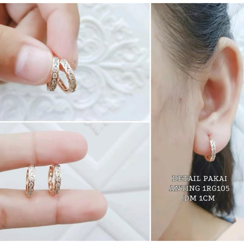 Genuine titanium earrings, women's jewelry, anti-rust, anti-fade gold ...