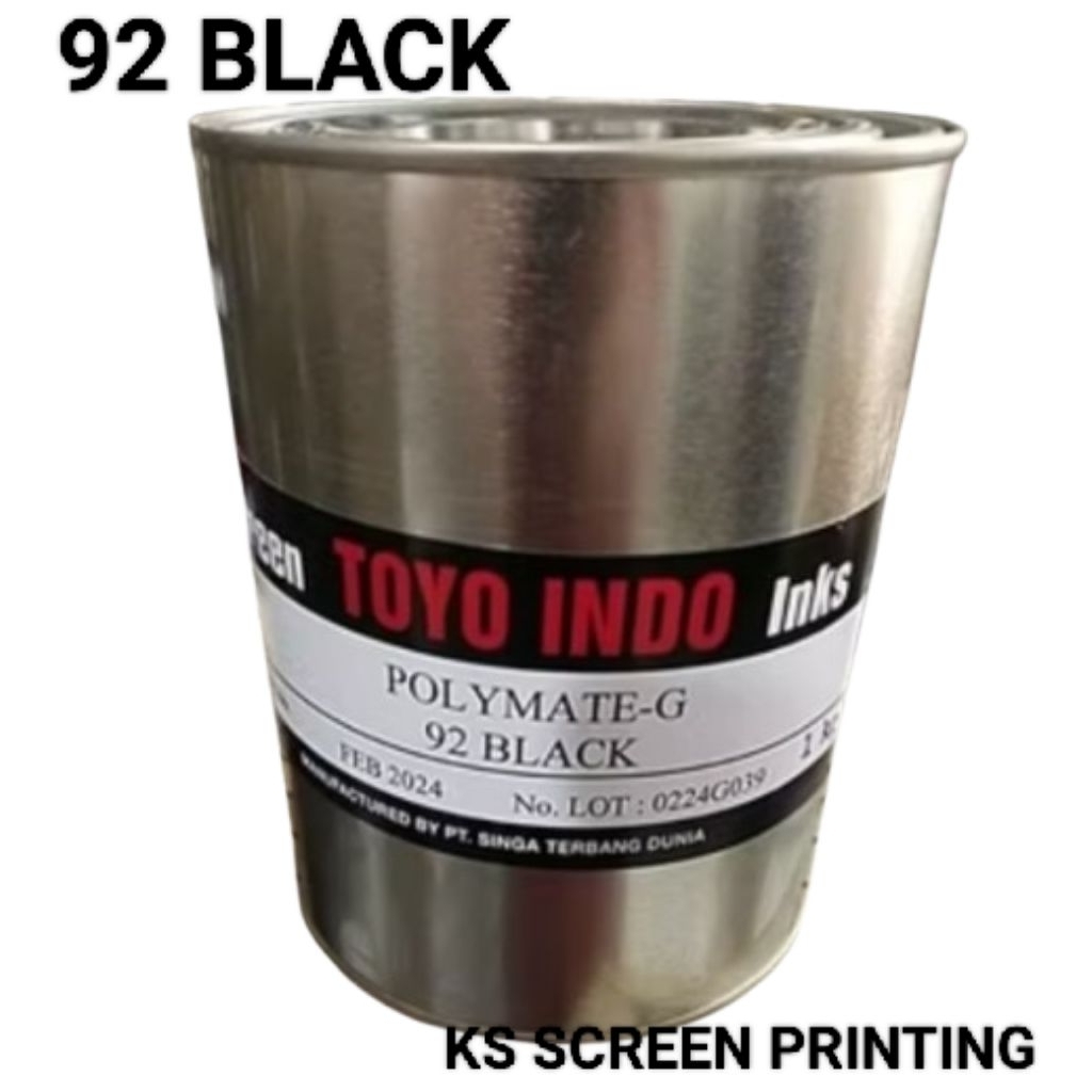 TOYO INDO POLYMATE G-92 BLACK 1 KG PLASTIC SCREEN PRINTING INK SACKS ...
