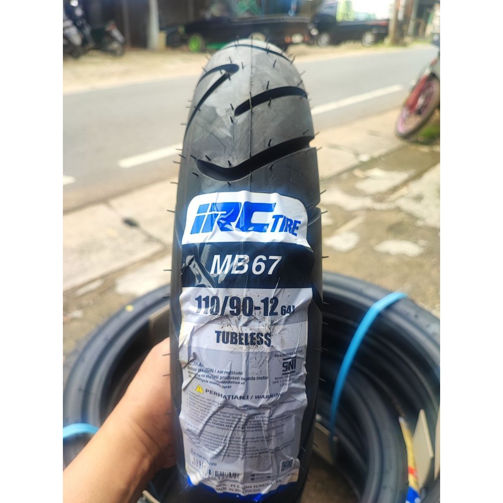 BAN IRC 100/90-12 MB86 110/90-12 MB67 TUBELESS Ban Motor SCOOPY, FREEGO, all series FREE PENTIL ...