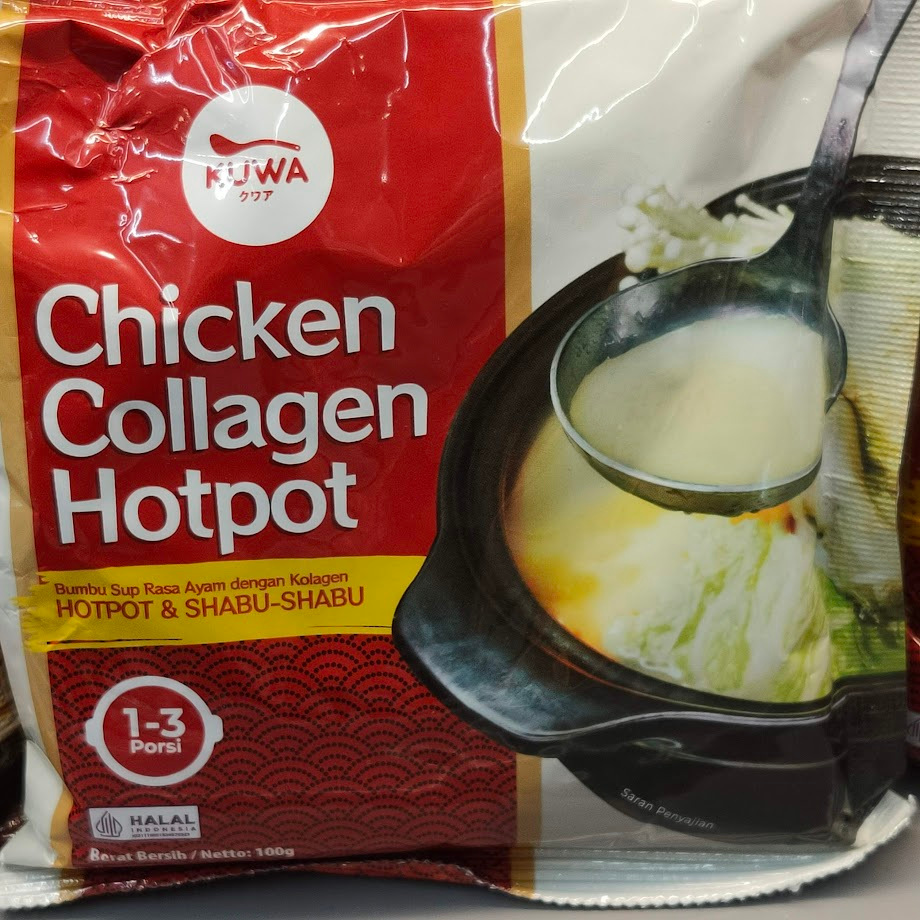 KUWA Chicken Collagen Hotpot 100gr Chicken Flavor Soup Seasoning with ...