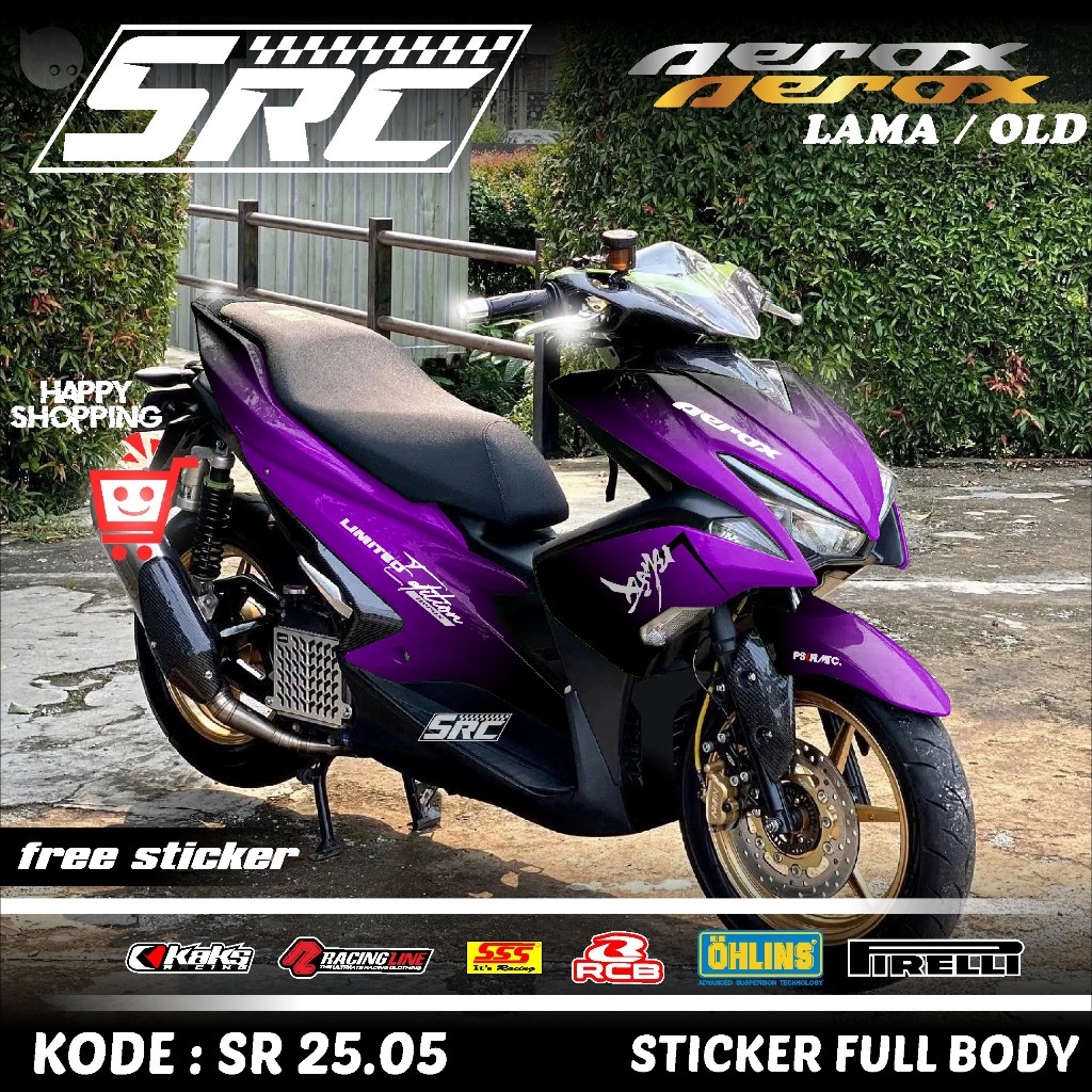 Full Body Sticker Yamaha Aerox Old VVA 2016 2017 2018 2019 2020 Old ...