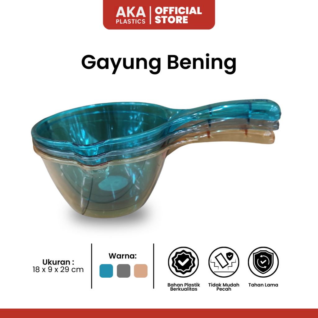 AKA Plastics Aesthetic Transparent Ladle | Aesthetic Clear Water Dipper ...