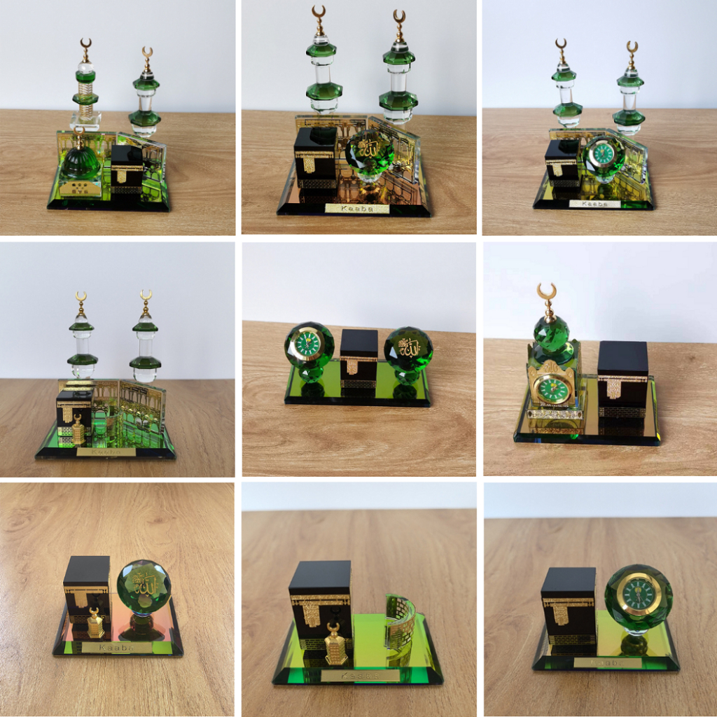 Miniature Crystal Kaaba Tower Clock Tower Mecca Mosque / Kaaba Tower ...