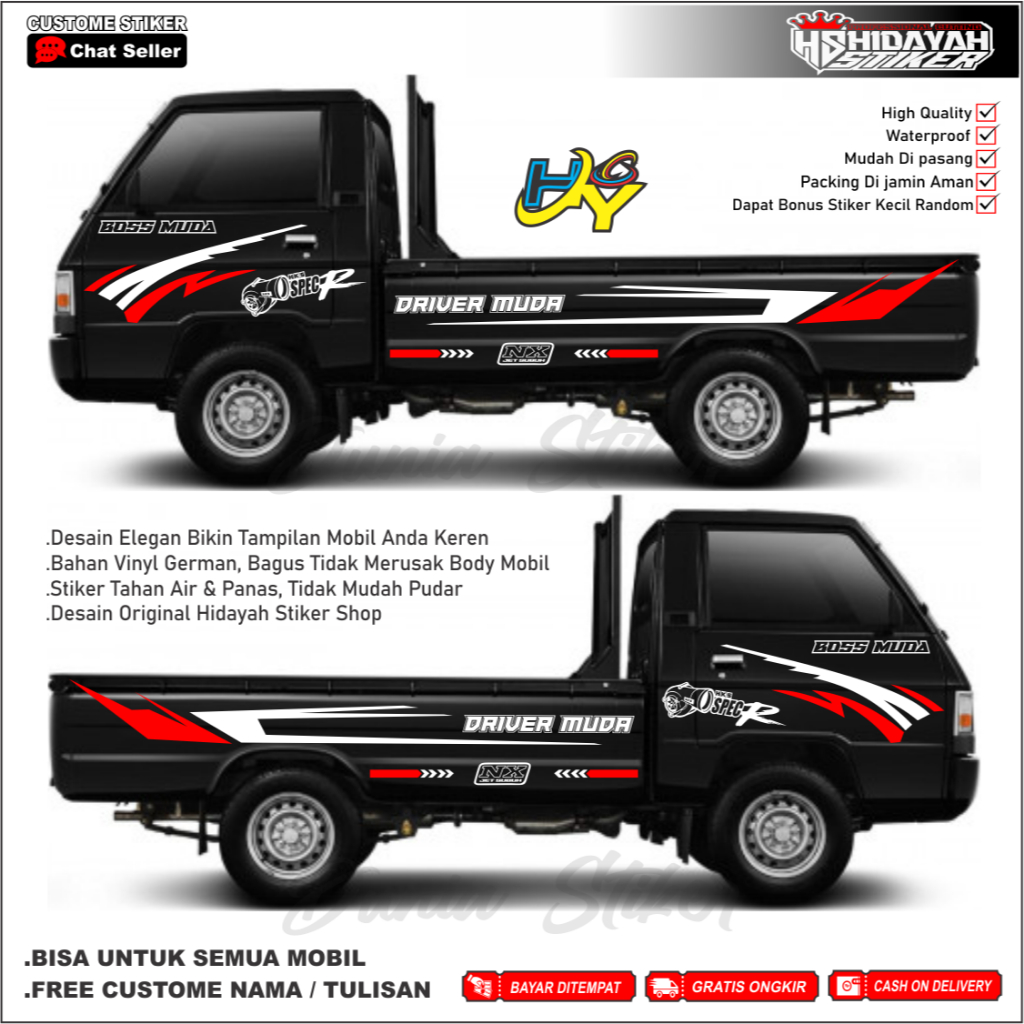 Young Driver Sticker L300 Pick Up Car Sticker Mitsubishi L 3OO Side ...