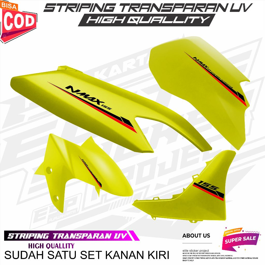 YAMAHA 7 TRANSPARENT VARIATION STRIPING NEW 2020YAMAHA NMAX, NEWEST ...