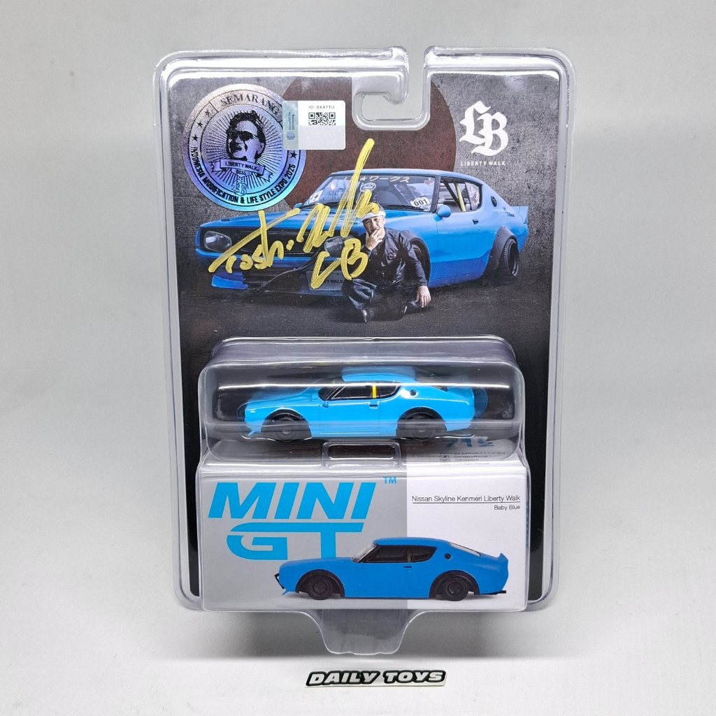 Mini GT Nissan Skyline Kenmeri LBWK Baby Blue IMX 2025 Semarang Signed ...