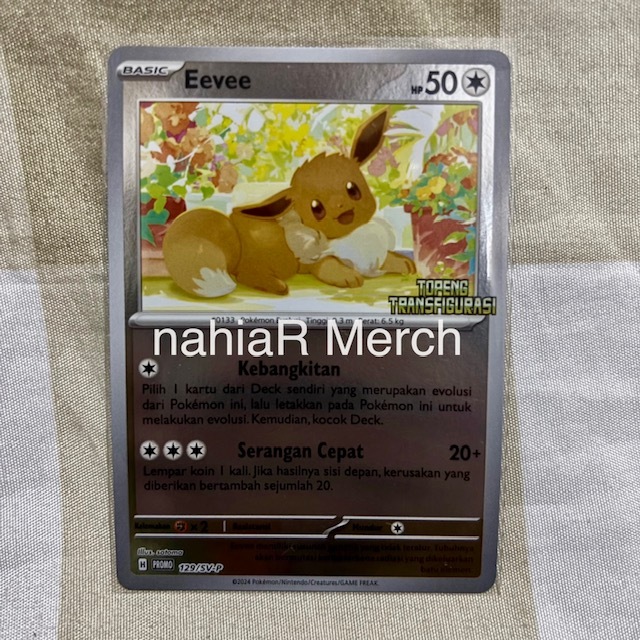 Pokemon TCG Indonesian Eevee 129/SV-P Transfiguration Mask | Shopee ...