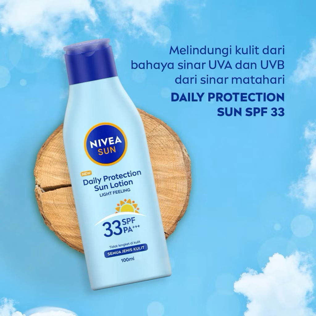 Nivea Body Lotion Daily Protection Sun SPF33 100ml | Shopee Philippines