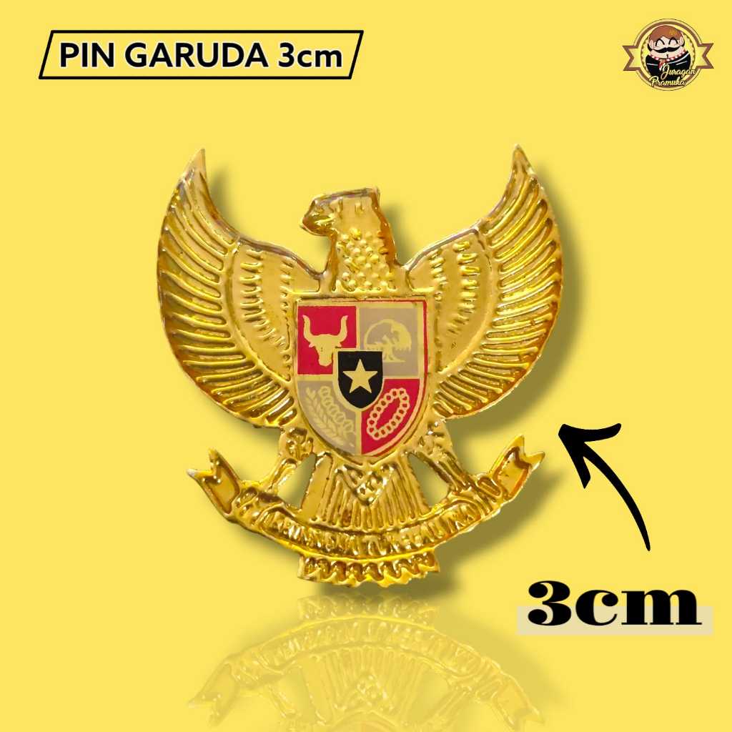 Embossed Garuda Pin / Garuda indonesia / Garuda paskibra 3cm | Shopee ...