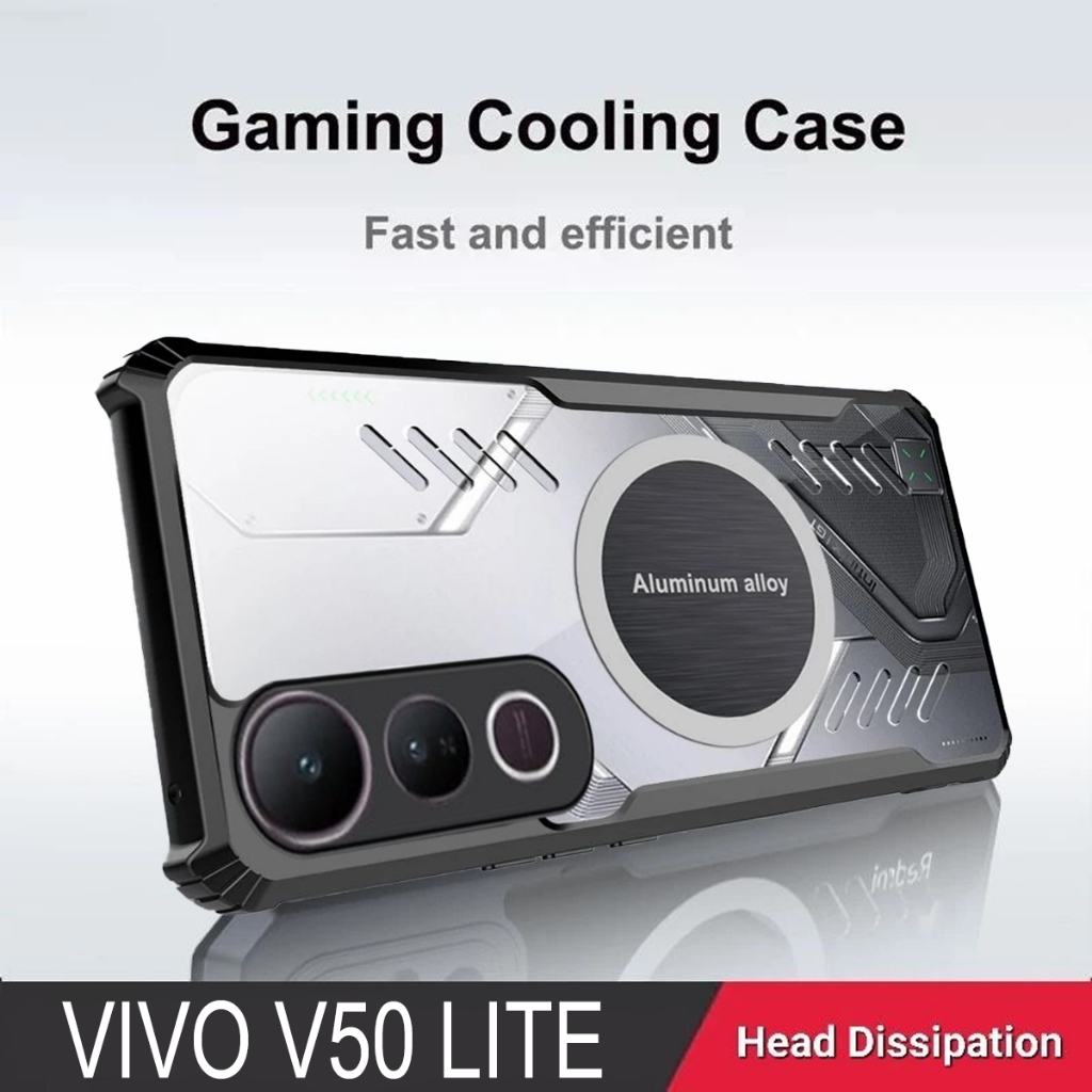 Casing VIVO V50 LITE Magnetic Casing Double Air Flow Cooling Vent Cover ...