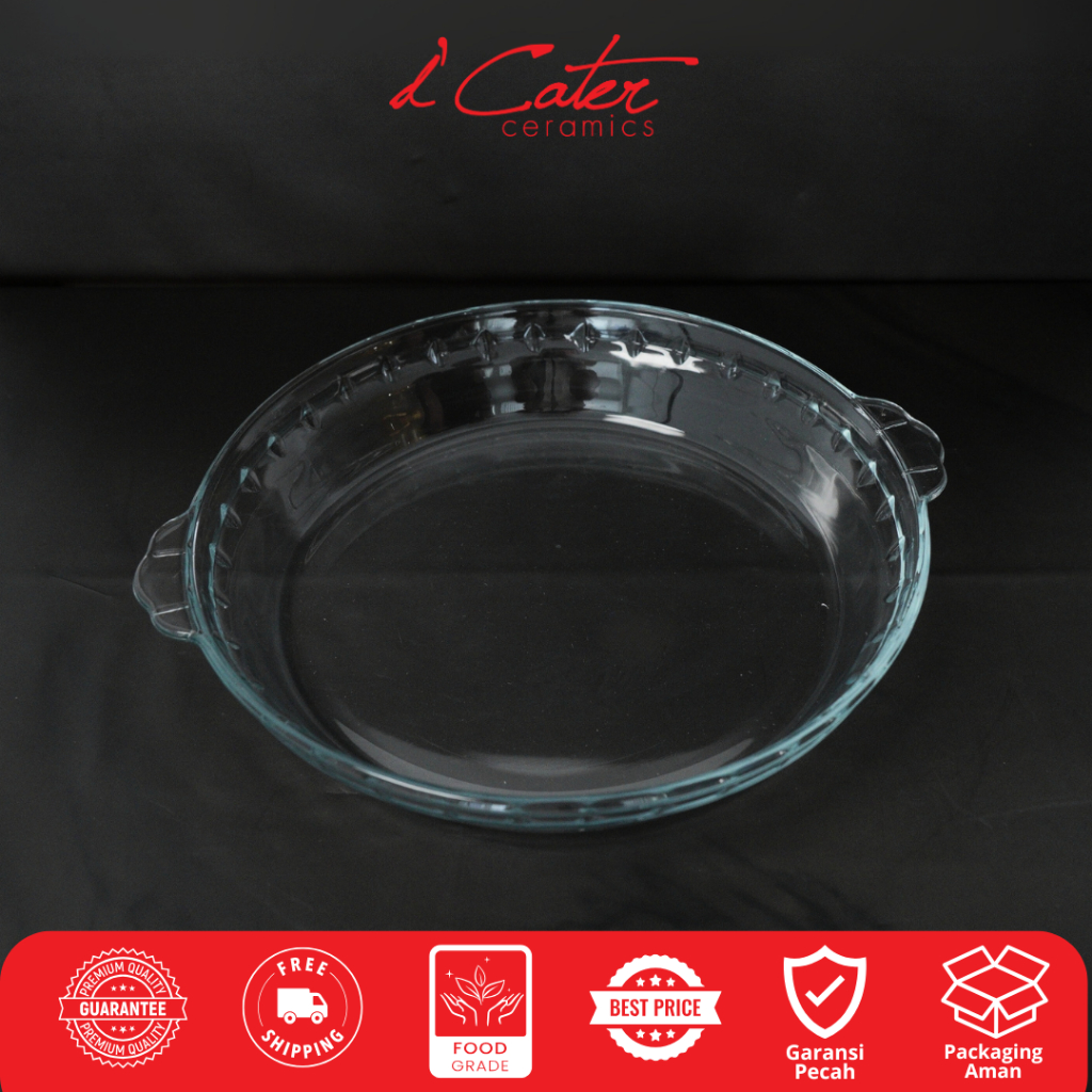 K65 Clear Glass Container Plate Diameter 25 cm Glass Vegetable Side ...