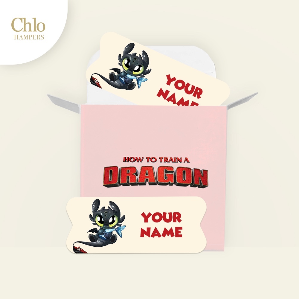 Custom Waterproof How To Train The Dragon Name Sticker (Subless ...