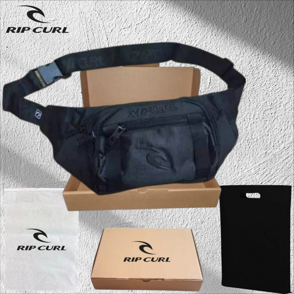 TAS RIP CURL TAS SELEMPANG RIP CURL WAISTBAG RIPCURL SUPER PREMIUM IRON ...