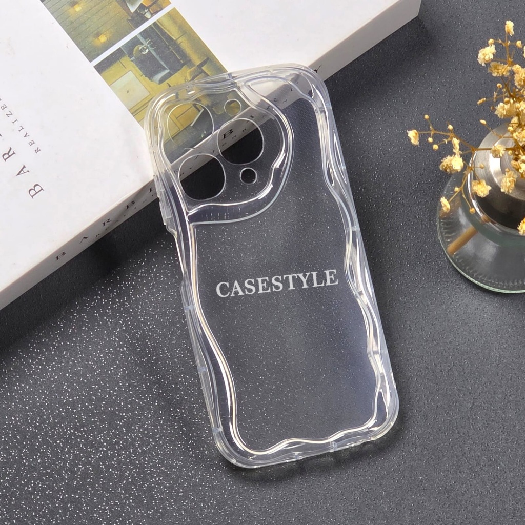 Case Itel A90 Itel A50 Itel P65 4G Softcase Clear wave Case Clear wave ...