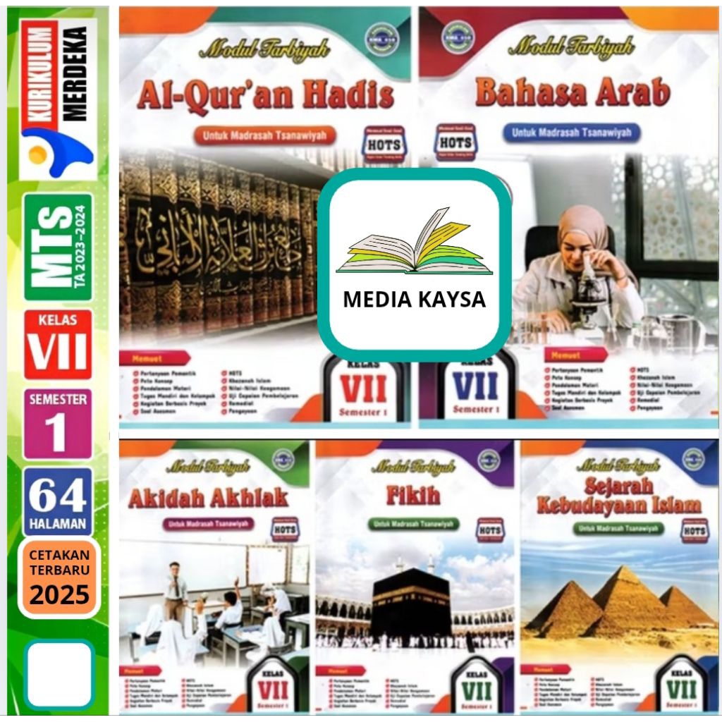 LKS Tarbiyah SMP/MTs Grade 7 Semester 1 & 2 Independent Curriculum CV Arya Duta | Shopee Philippines