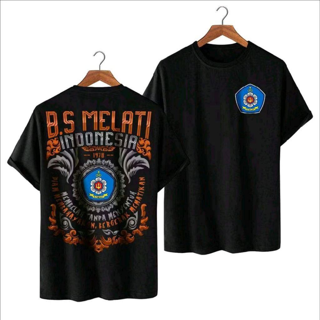 PENCAK SILAT SHIRT BS MELATI 1978 // ORANGE PICTURE LOGO // PENCAK ...