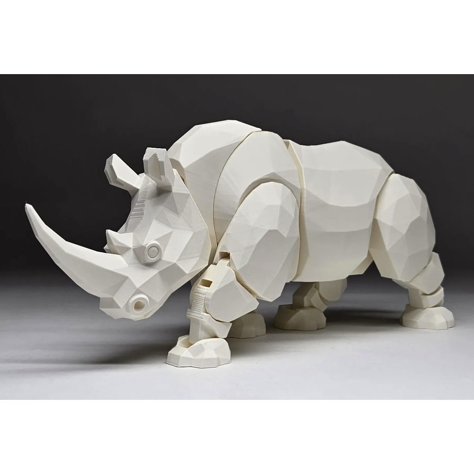 Cuero Articulation Rhino Toy V2 One-horned rhinoceros | Shopee Philippines