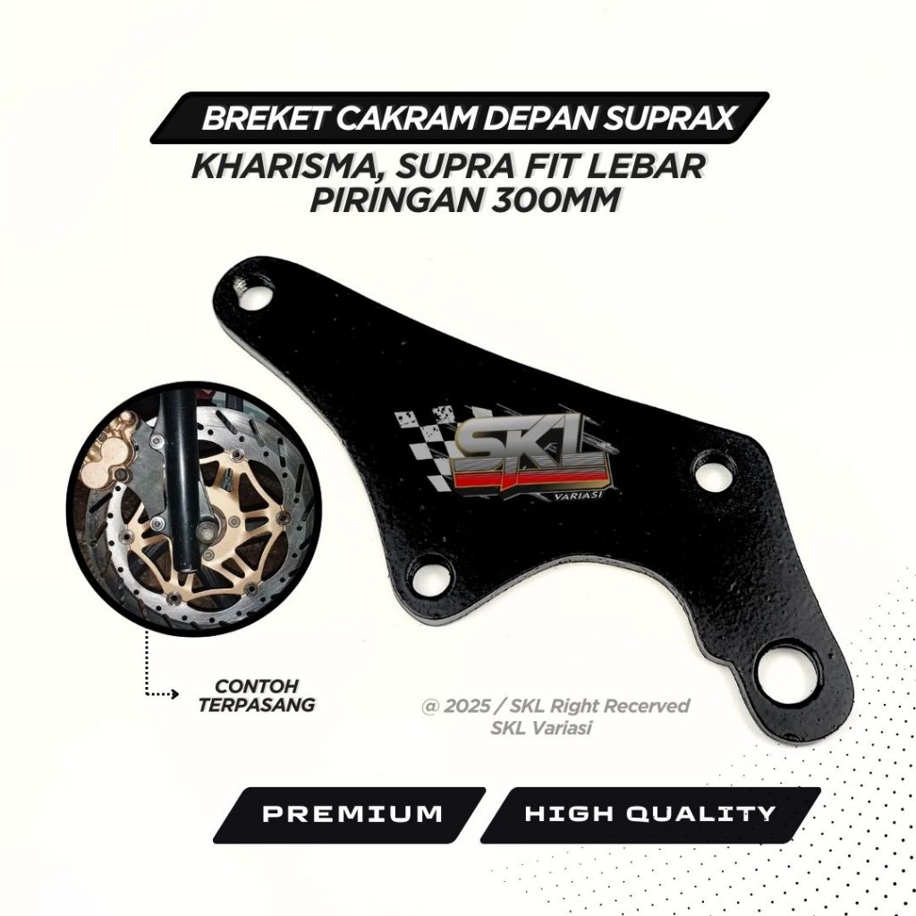 Supra X 125 Fi Disc 300mm Front Caliper Mounting Bracket | Shopee ...