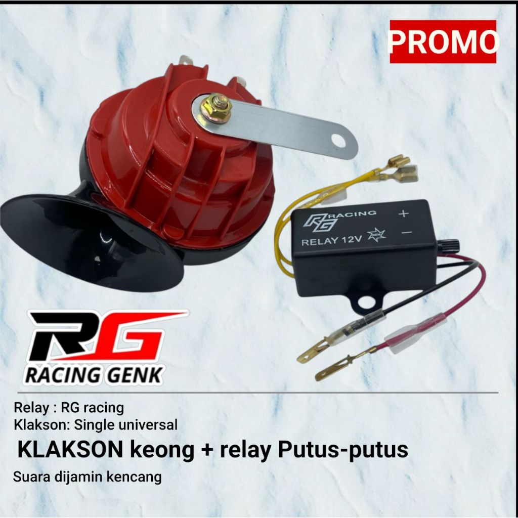 (FREE HORN RELAY) SINGLE SNAIL HORNS WITH WATERPROOF COVER 12 ...