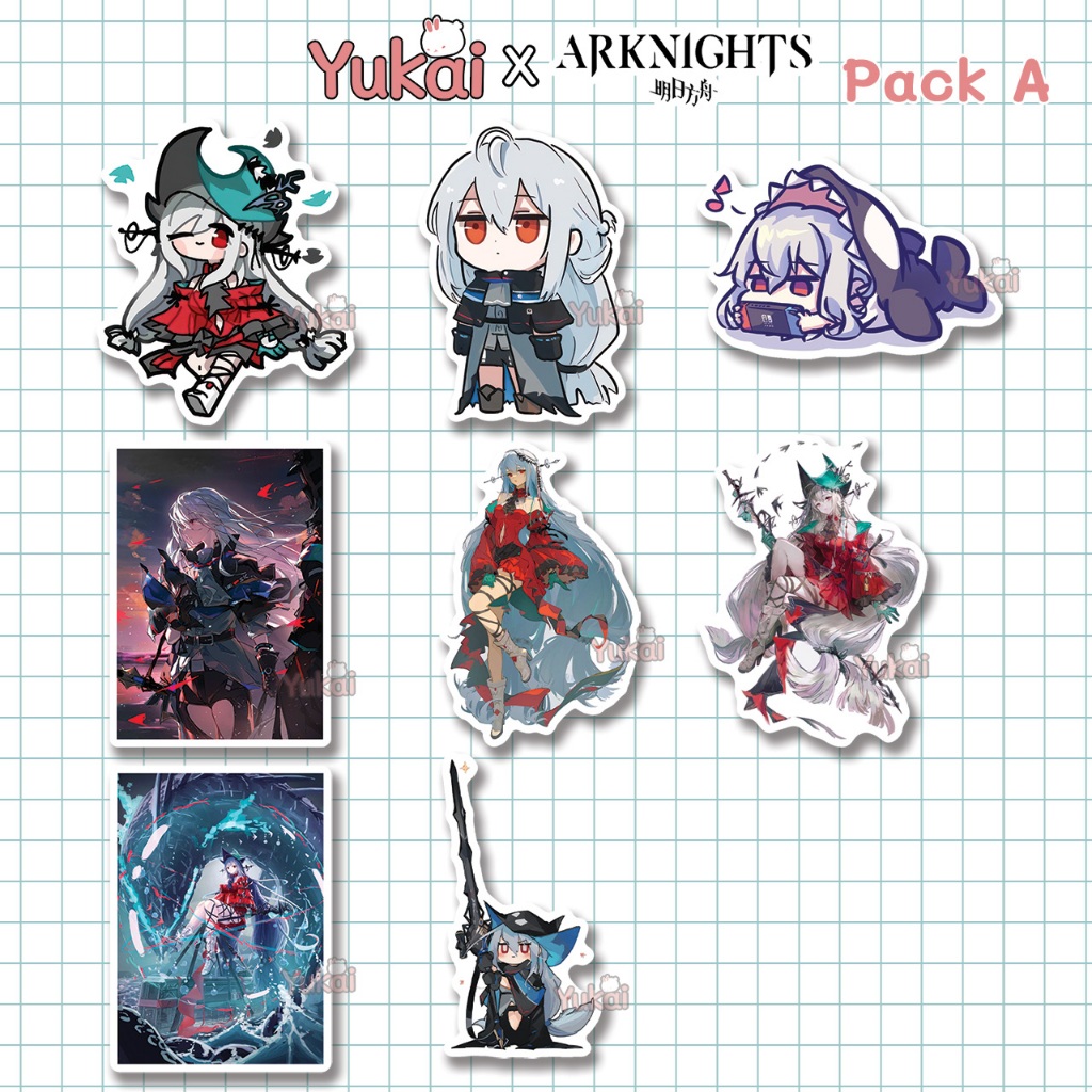 Skadi Arknights Premium Stickers - Waterproof Anime Sticker Pack ...