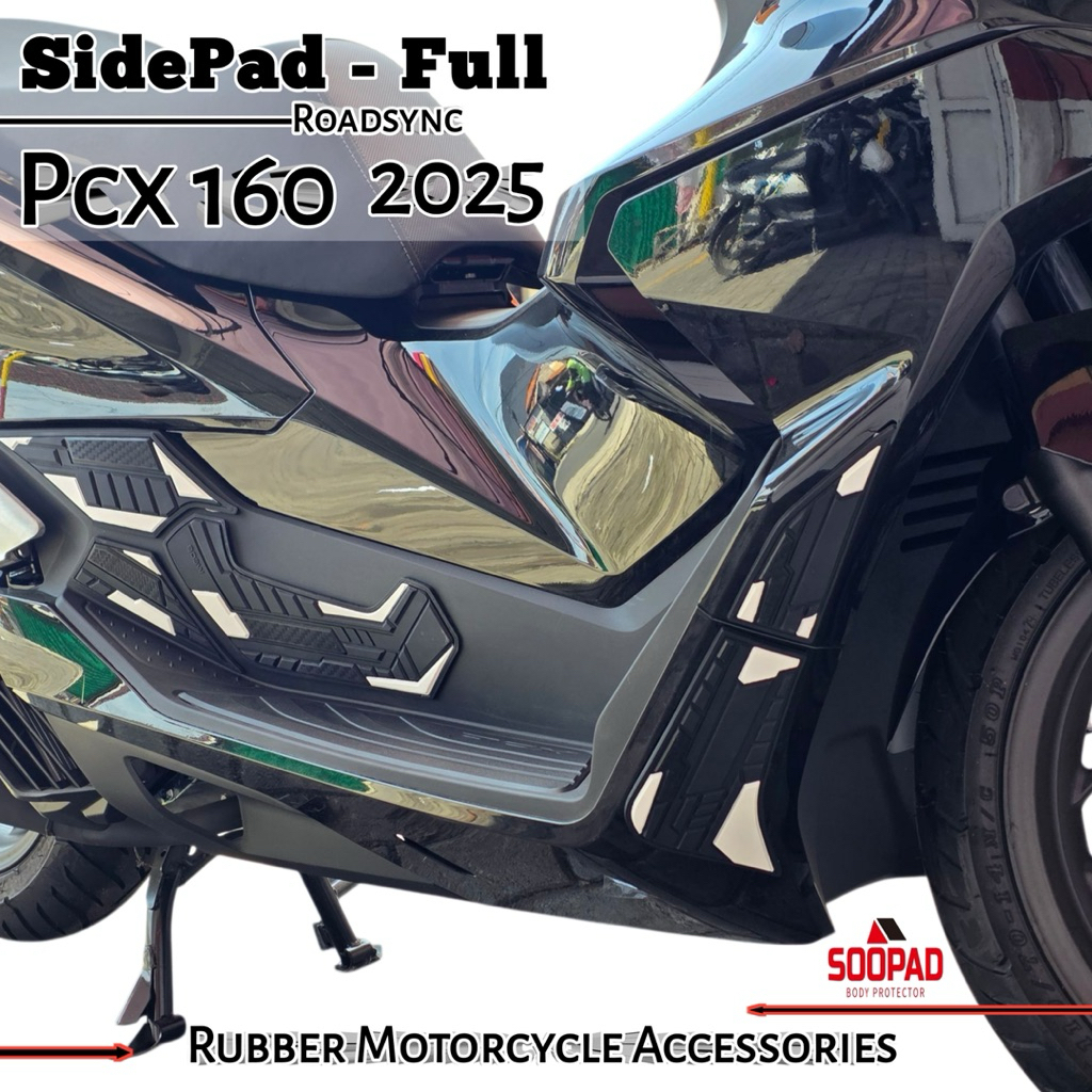 Side Pad Full PCX 160 2025 CBS/ABS/RoadSync Cover – Rubber Side Body ...