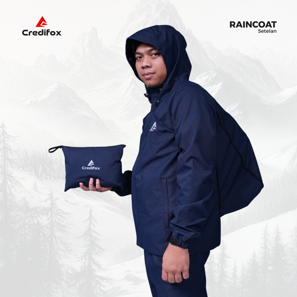 CREDIFOX Backpack Raincoat Backpack Material Taslan Balloon Waterproof ...