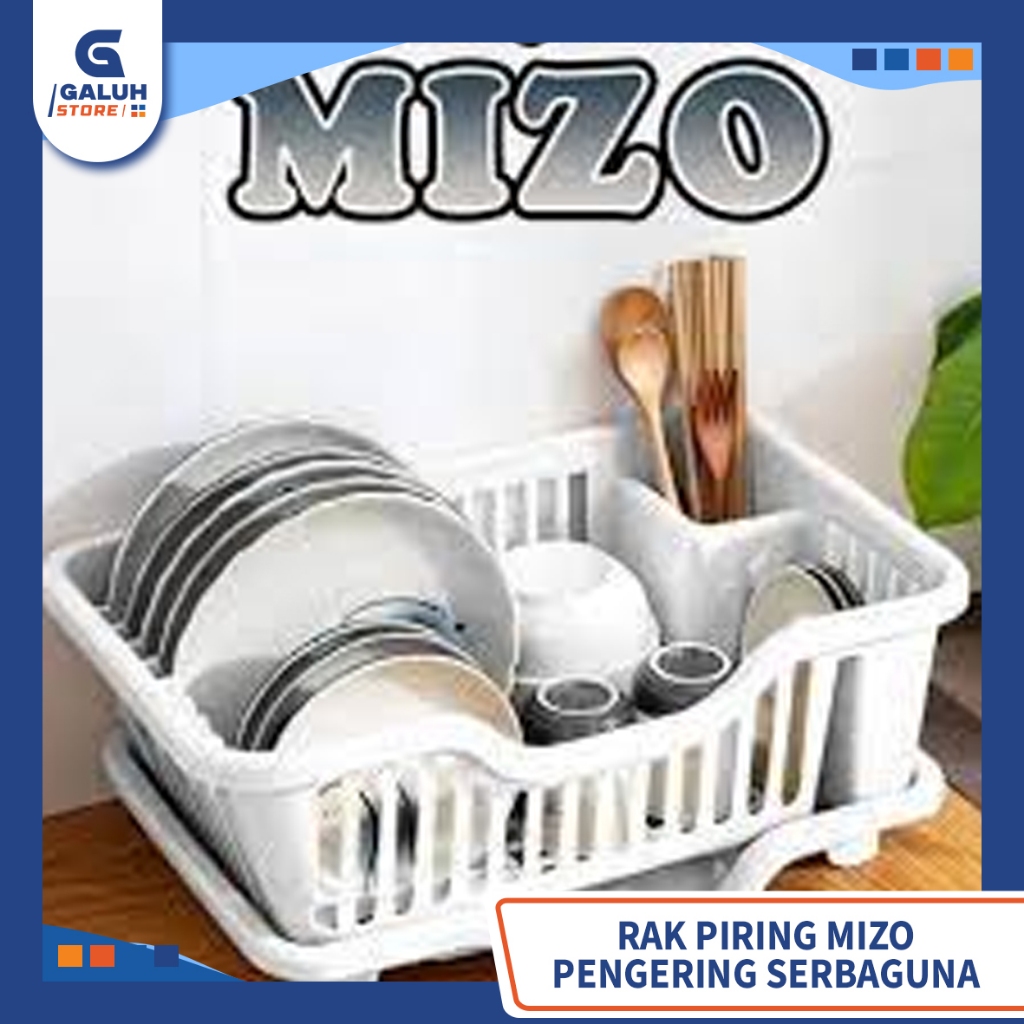 Mizu Mizo Multipurpose Plastic Dish Drying Rack / Water Drain Kitchen ...