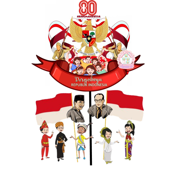 Tumpeng Cake topper for the 80th Independence Day of the Republic of ...
