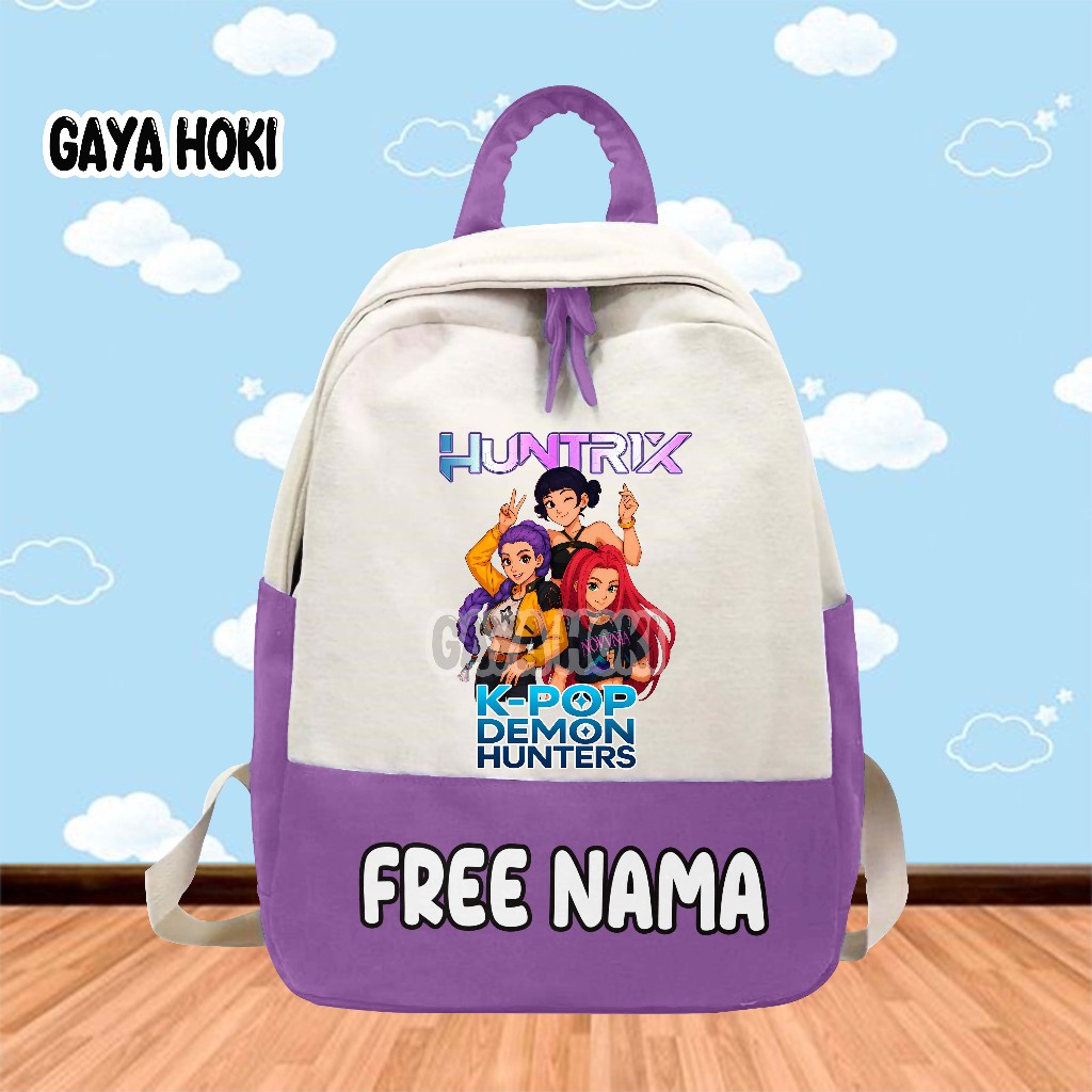 [FREE NAME] Backpack for Kindergarten,/, Elementary School, HUNTRIX ...
