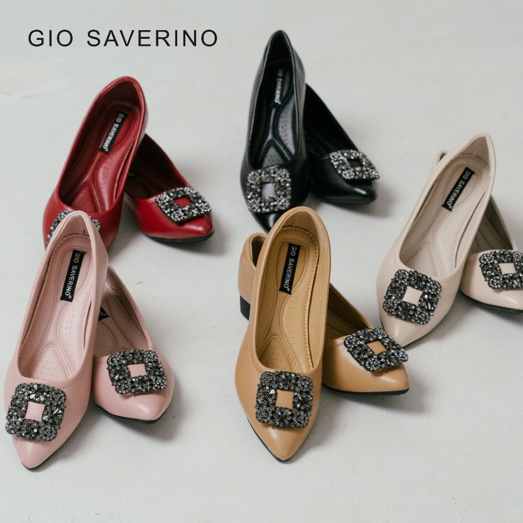 Gio Saverino Korean Women's Flat Shoes New Arrival Dorothy | Shopee ...