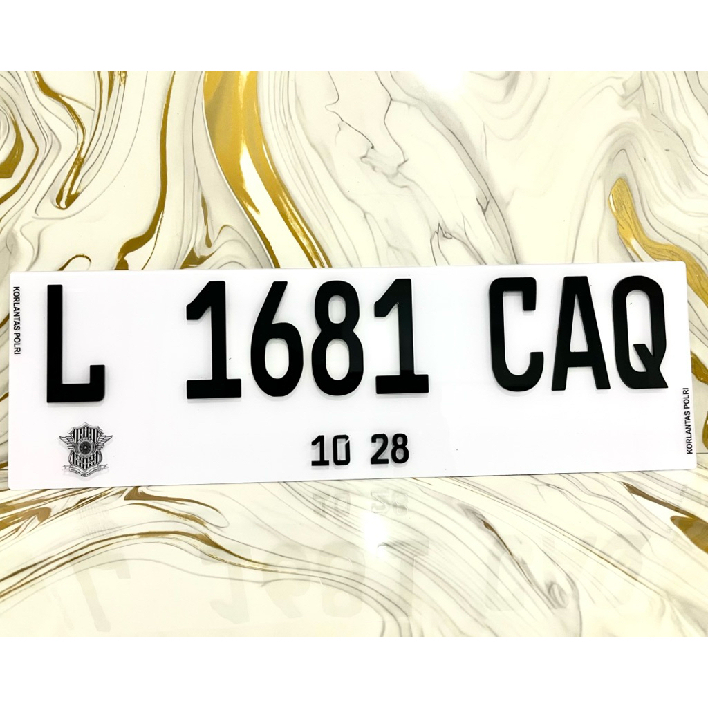 Vehicle Number Plates premium ACRYLIC material Embossed number letters ...