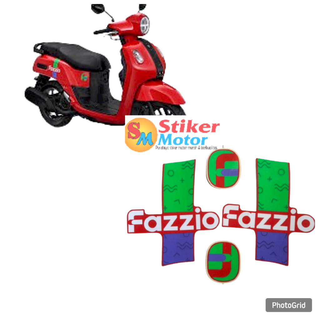 MERAH LISH STICKER STRIPING BODY FOR YAMAHA FAZZIO 2025 FULL SET ...