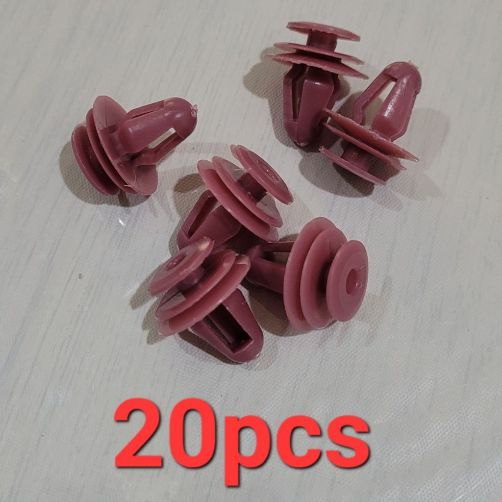 MERAH UNIVERSAL Red HARBOT DOOR TRIM Button Clip / Red Button Clip ...