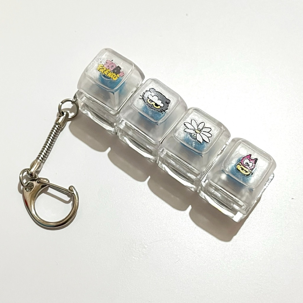 G Dragon Peace Minus One Zo&Friends Keyboard 4 Keycaps Keychain Fidget ...
