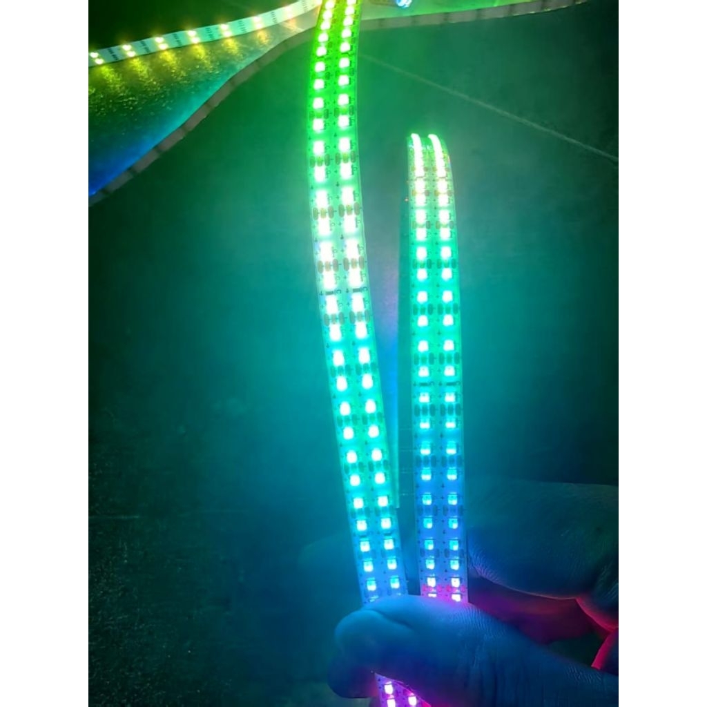 LED Strip WS2812 5V PCB 3mm 5mm RGB IC SmartLED Addressable Small 160 ...