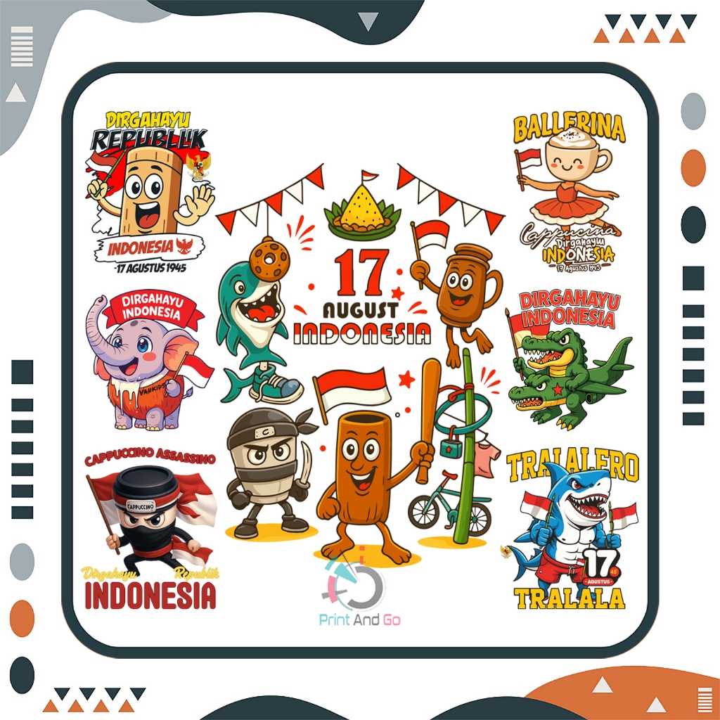 IRON-ON SCREEN PRINTING DTF PRINTING ANOMALI INDEPENDENCE THEME (SIZE ...