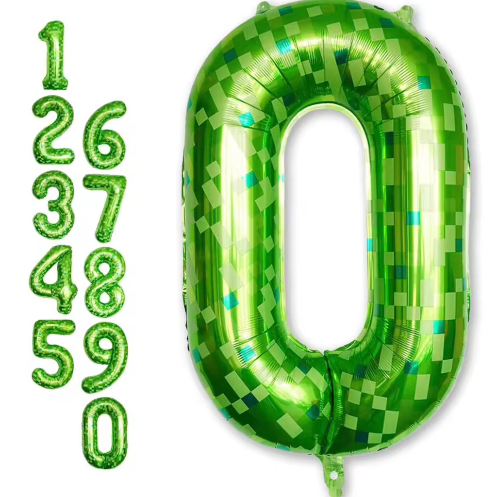 MINECRAFT NUMBER BALLOONS BOX 100cm | Shopee Philippines