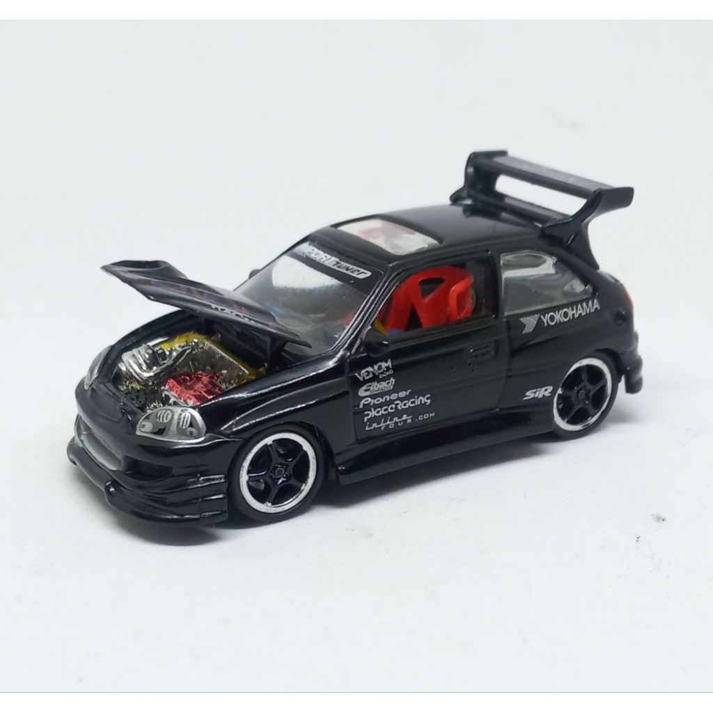 Muscle machines 00 honda civic hb import tuner loose diecast 1/64 (t ...