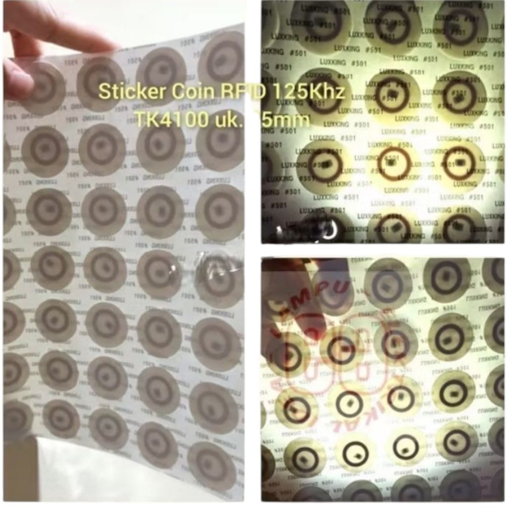 Sticker Rfid 125 Khz Coin / Coin Label Rfid 125 Khz 25mm Read Only GOOD ...