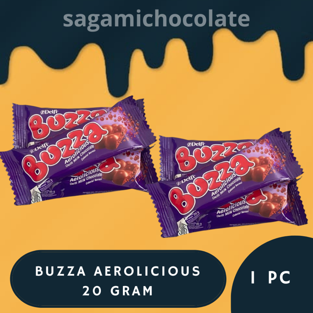 CHOCOLATE BUZZA AEROLICIOUS 20 GRAM | CHOCOLATE/BROWN (1PC) | Shopee ...