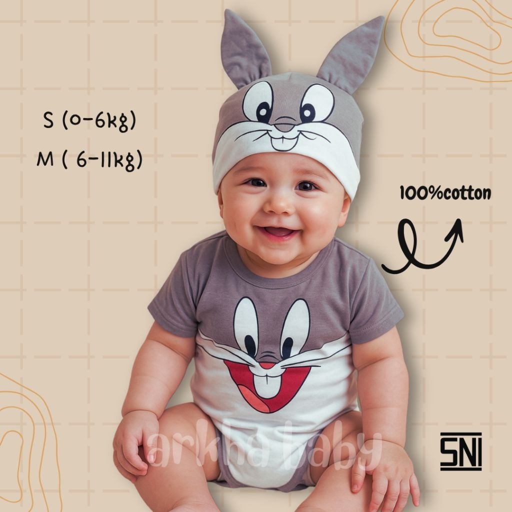 KATUN BABY COSTUMES BABY CLOTHES BABY JUMPER BUNNY BUGS MOTIF/BABY ...