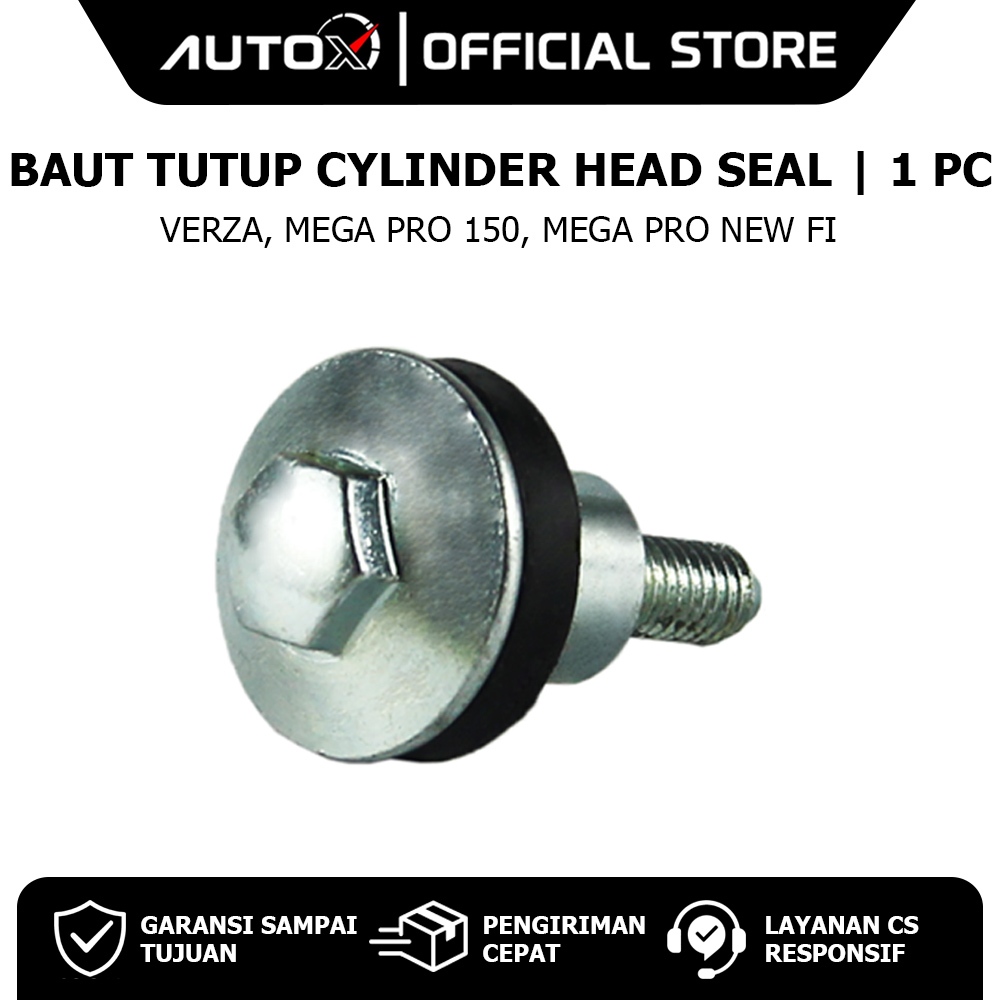 MESIN Cylinder Head Seal Cover Bolts Mega Pro 150 New FI & Verza Engine ...