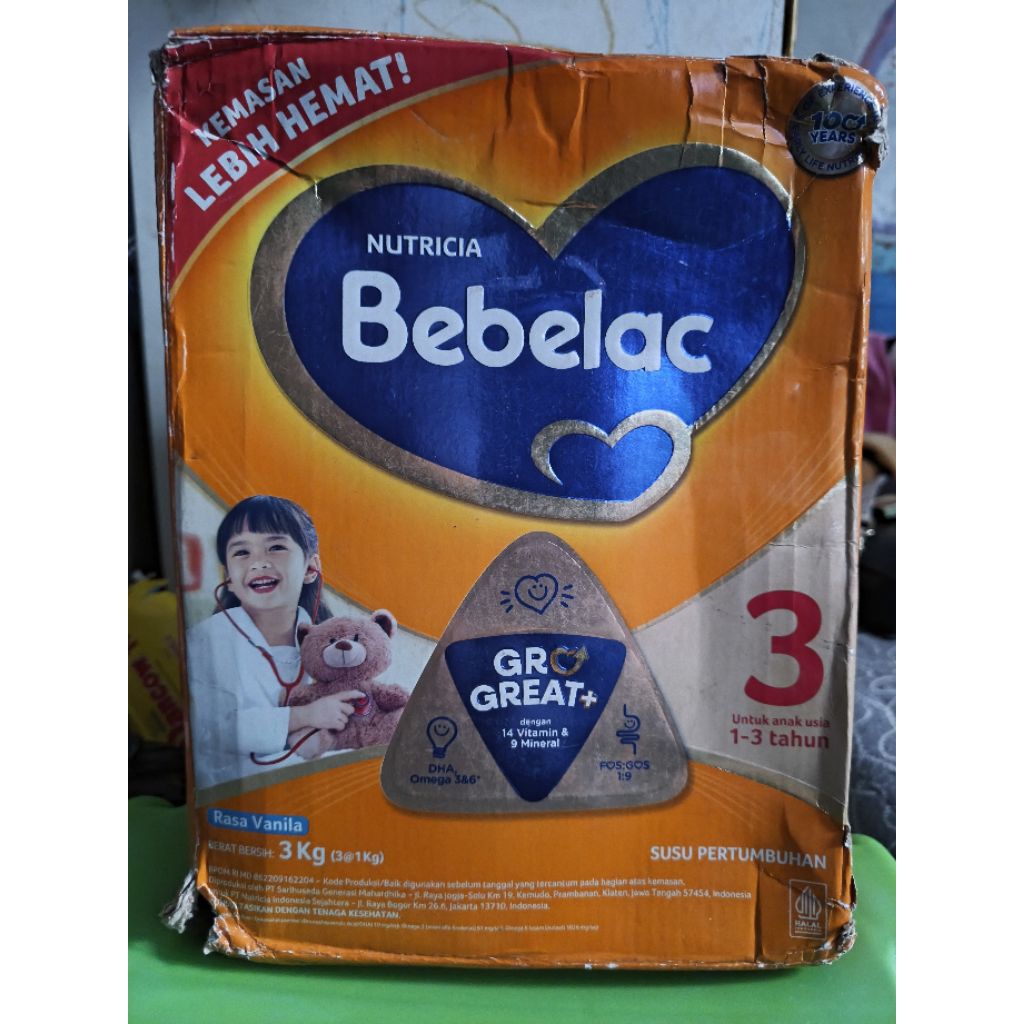 BEBELAC 3 VANILLA 3kg (Minus box dented/damaged) | Shopee Philippines