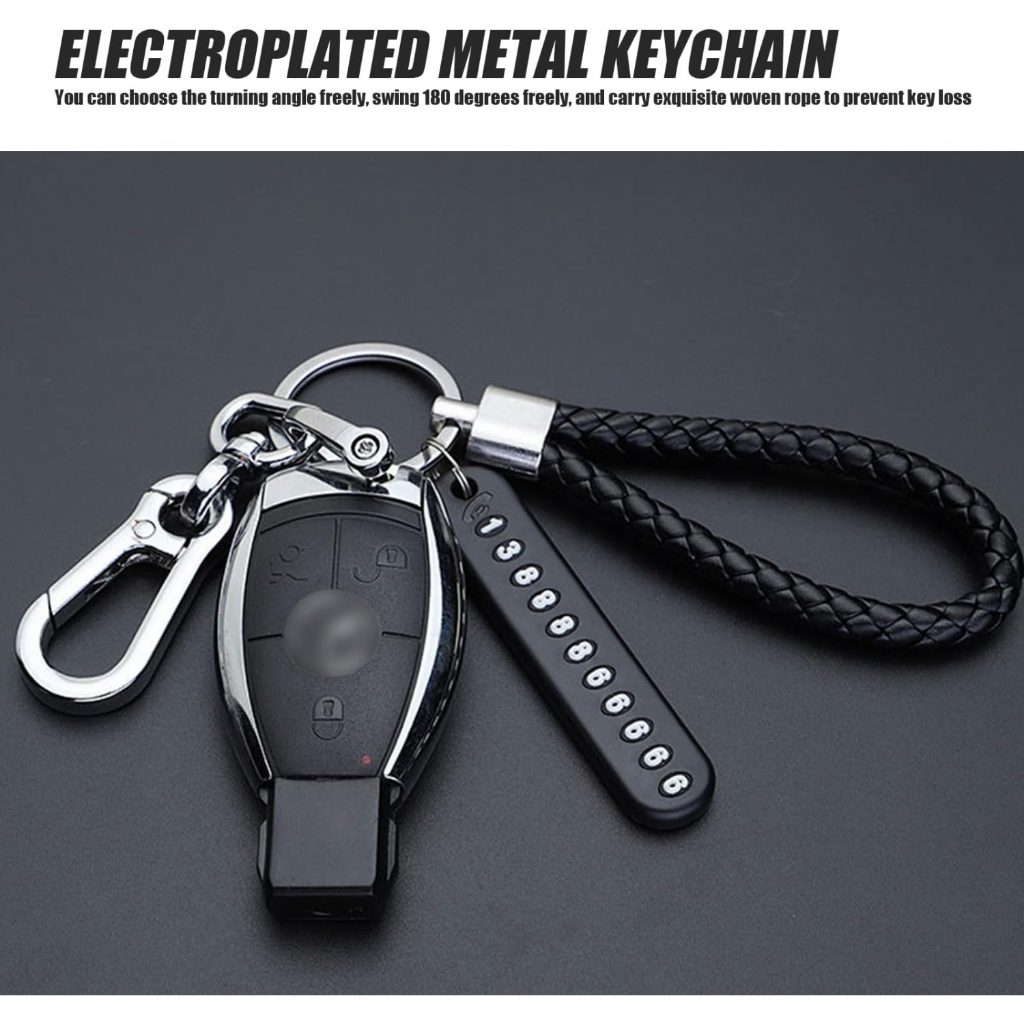 GANTUNGAN Anti-Lost Keychain Equipped with Mobile Number or Other ...