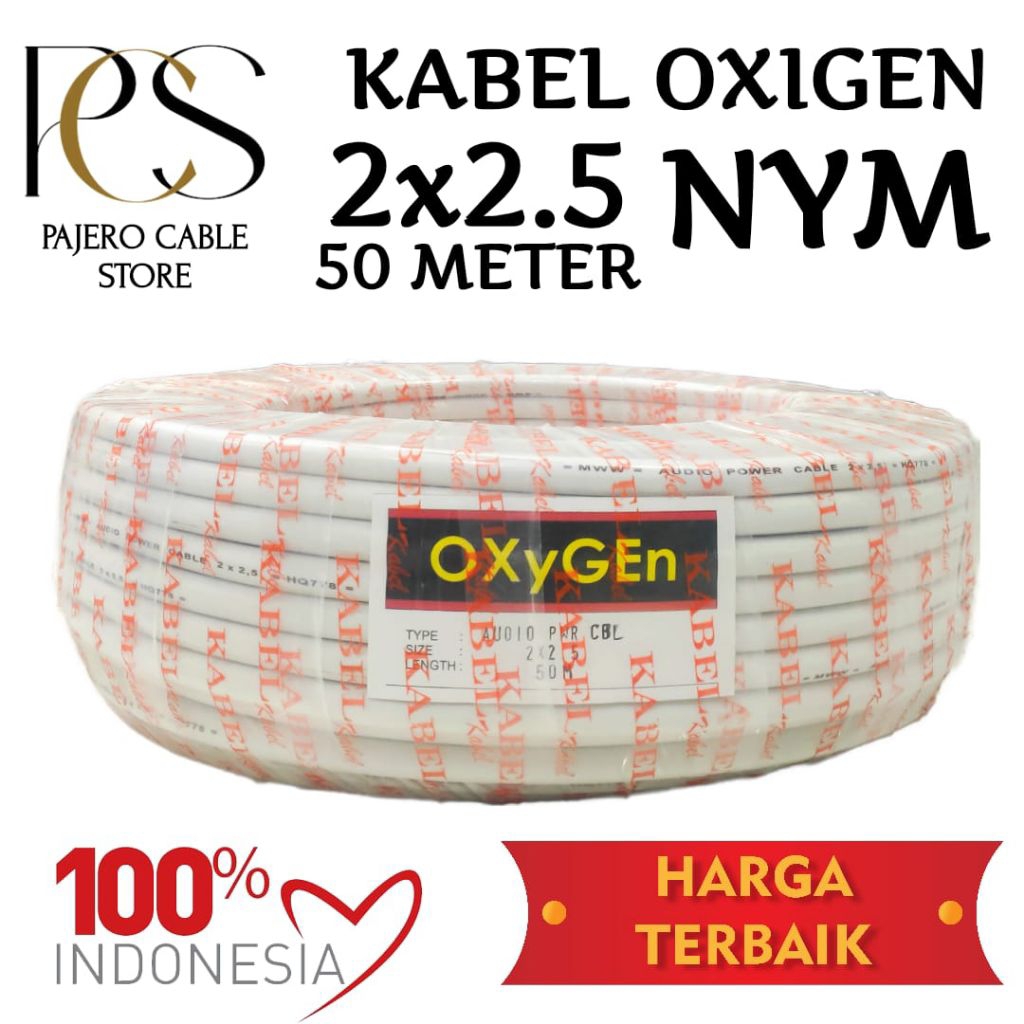 Electric cable, pump, etc., multi-purpose OXYGEN 2x2.5mm {50 METERS ...