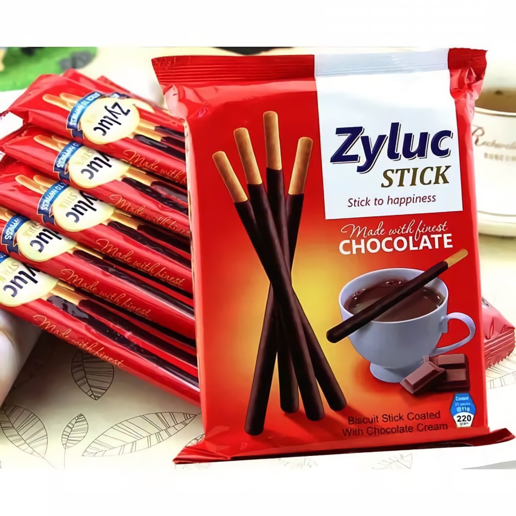 Zyluc Stick Chocolate Contents 20 Pcs (Chocolate Stick Biscuits ...